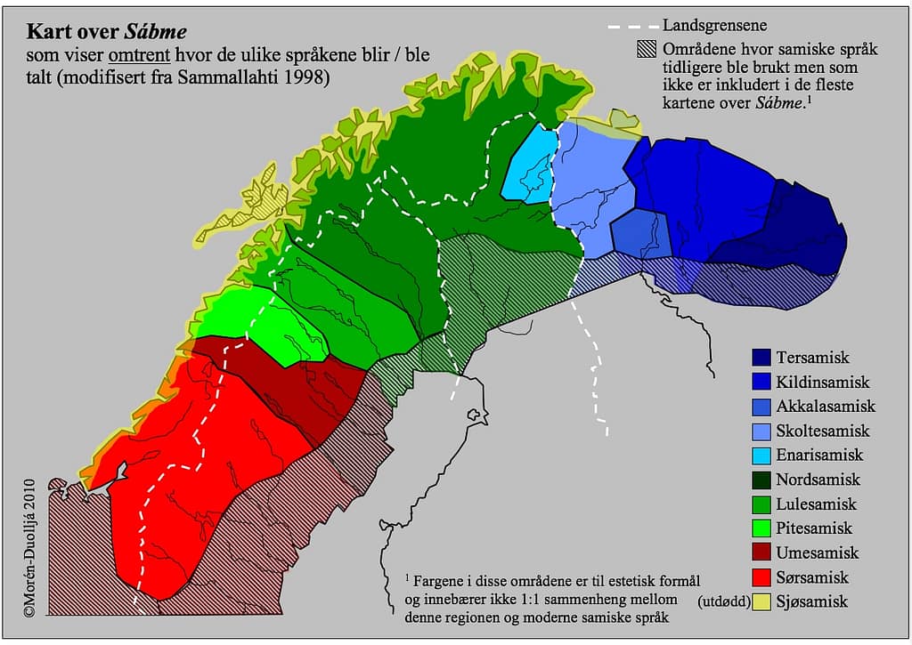 Ulike kart over pitesamisk område - Sállto.no – Nytt